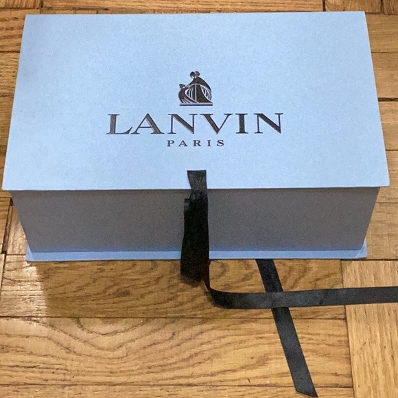 Lanvin | Accents | Lanvin Paris Baby Blue Box With Black Satin Ribbon ...